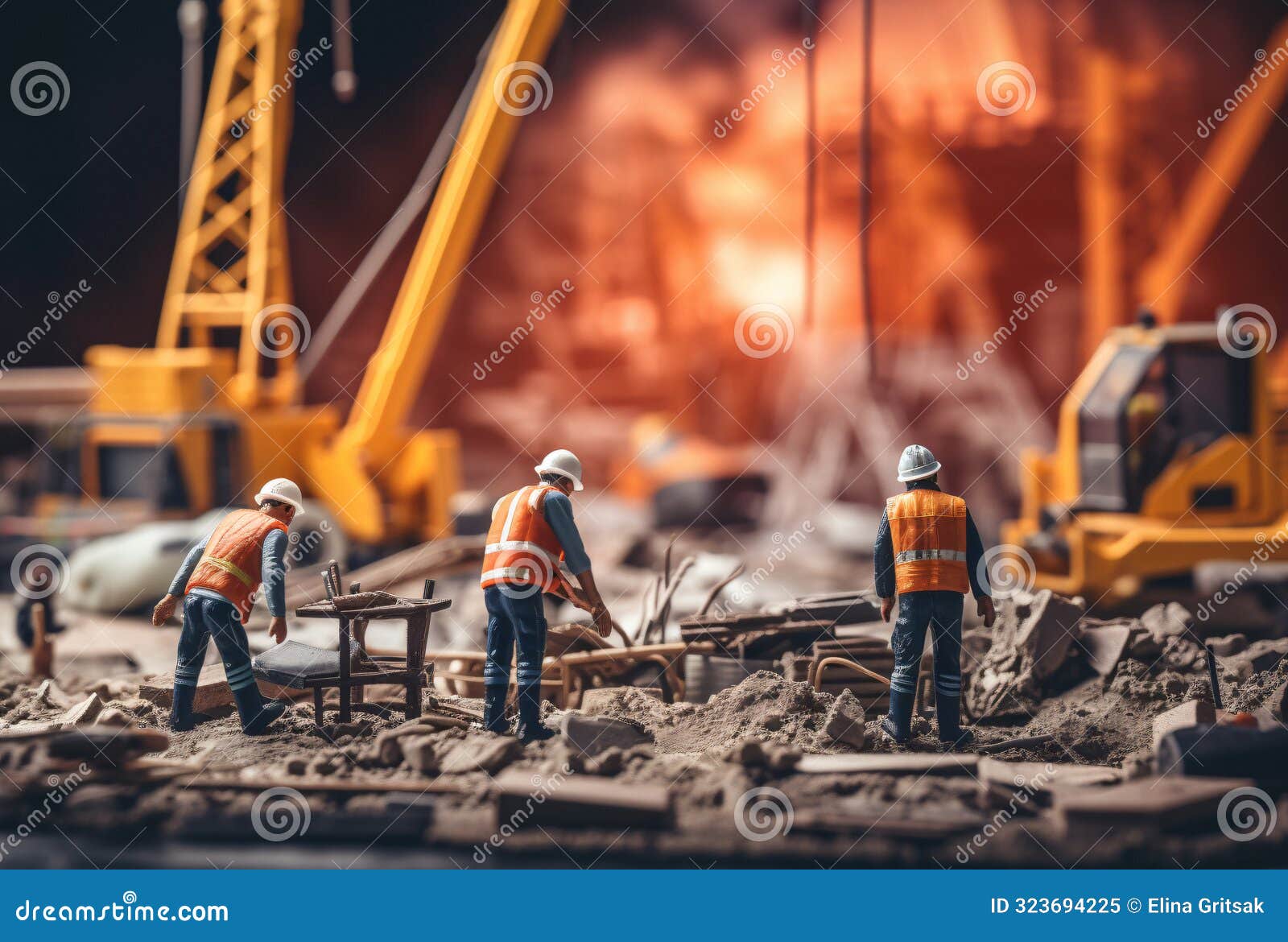 Construction Works, Structural Engineer, Foreman Worker, Stock ...