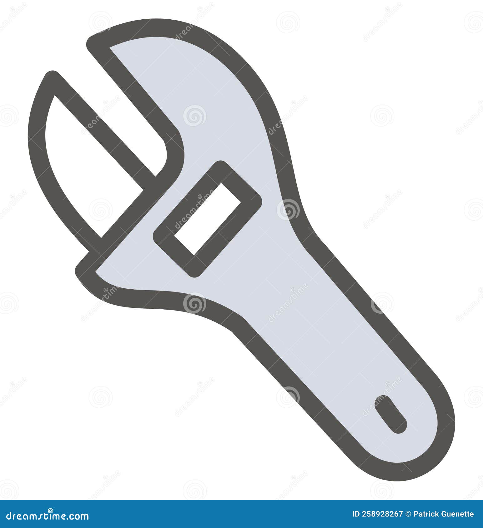 Construction Wrench Tool, Icon Stock Vector - Illustration of icon ...