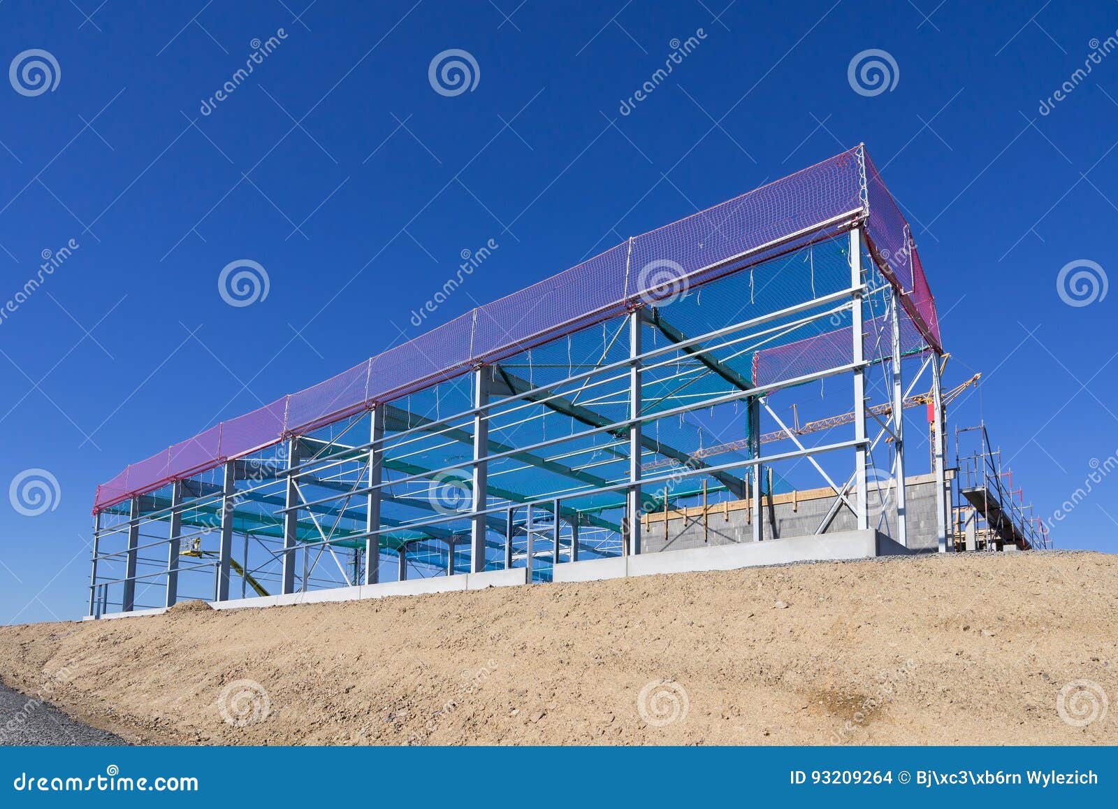 Constructional steelwork stock photo. Image of scaffold - 93209264
