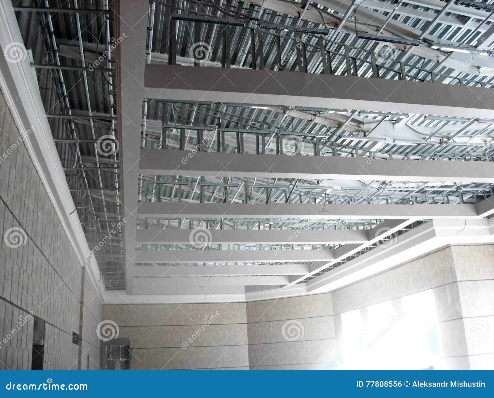 Constructions Ceiling Building Stock Photo - Image of constructivism ...