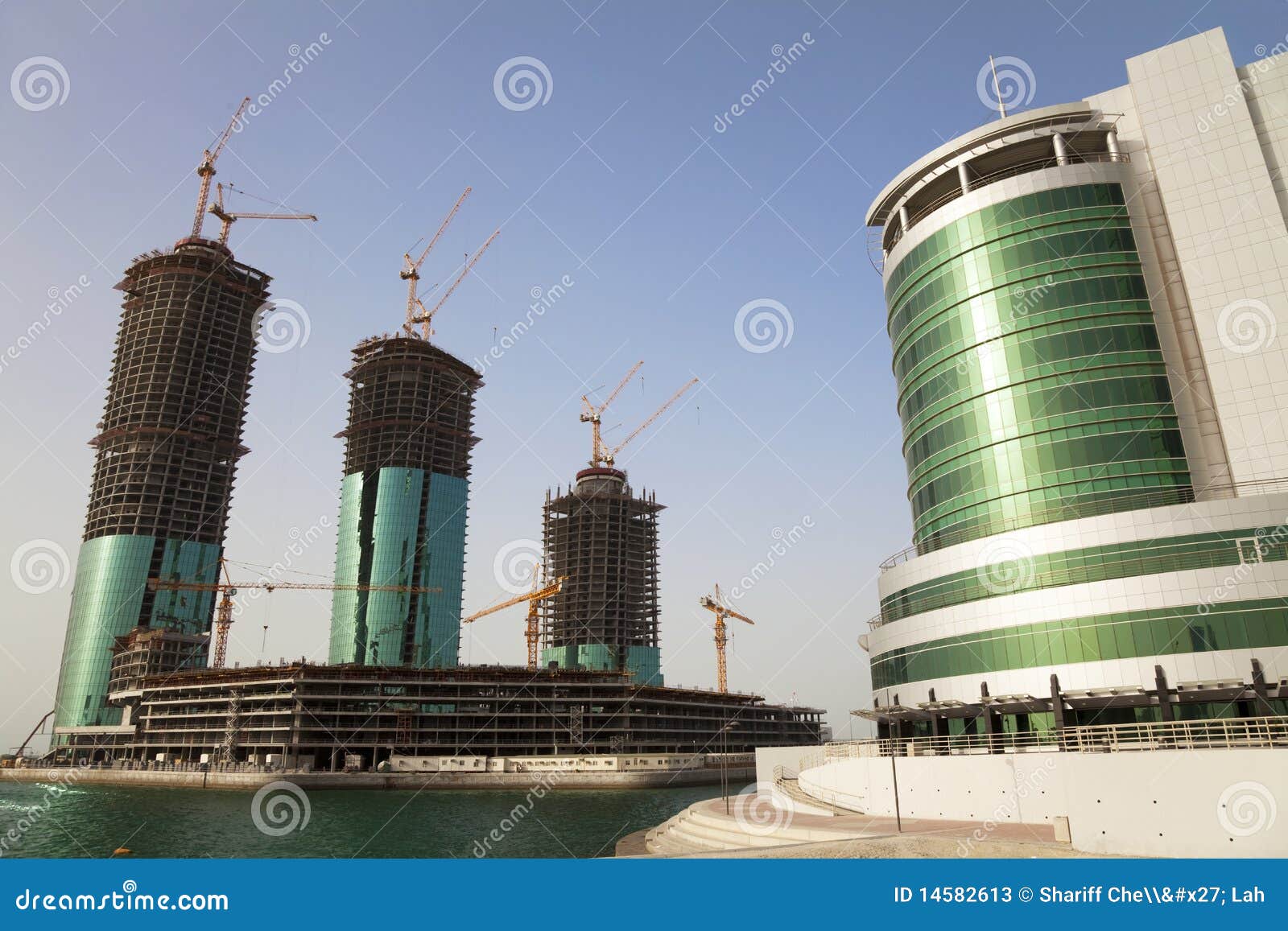 Constructions En Construction, Manama, Bahrain Image stock - Image du ...