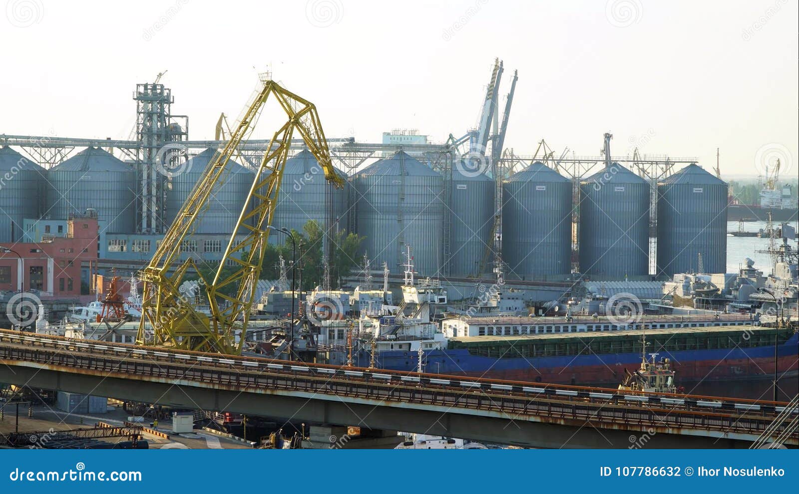 Constructions at the Seaport Stock Photo - Image of harbor, nautical ...