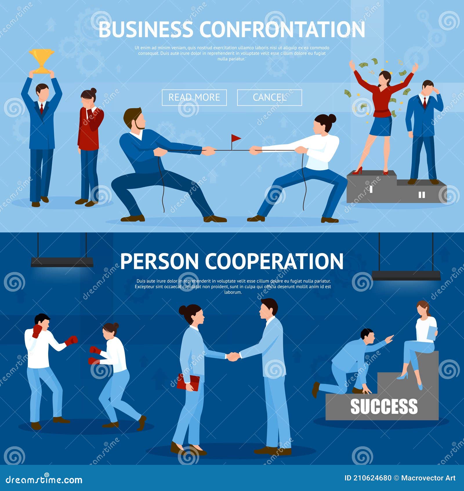 Confrontation And Success - Shown As Word Confrontation On A Fuel Tank ...