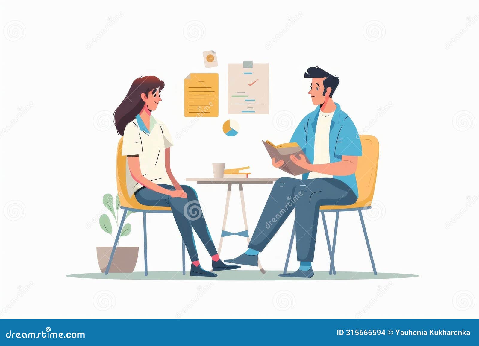 Constructive Criticism Concept. Flat Vector Illustration ...