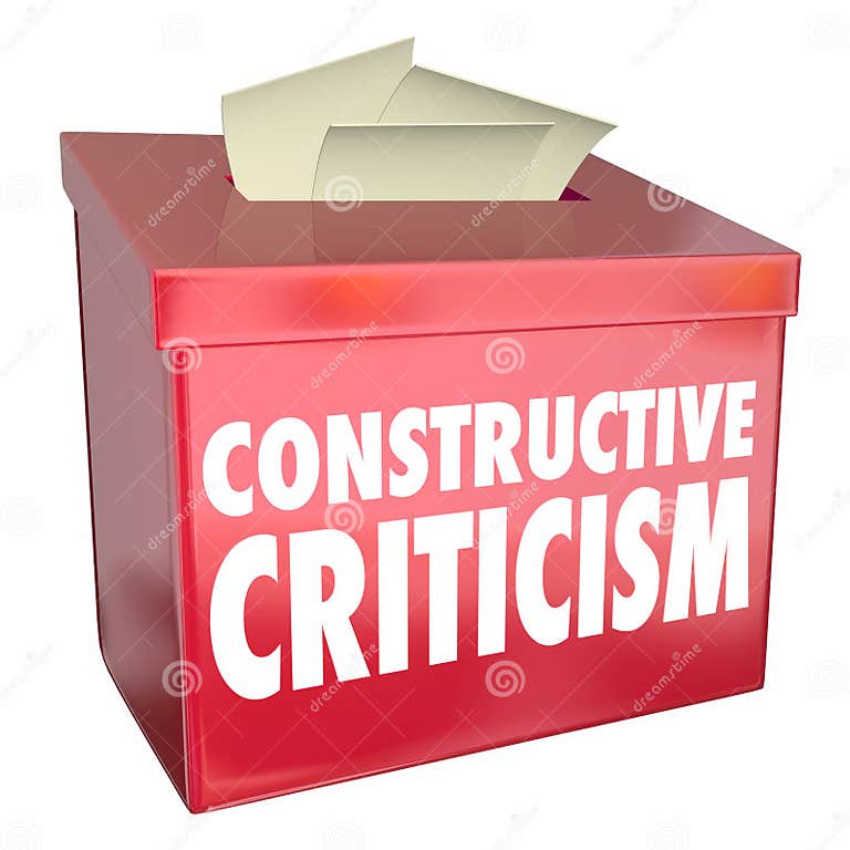 Constructive Criticism Suggestion Box Helpful Feedback 3d Illustration ...