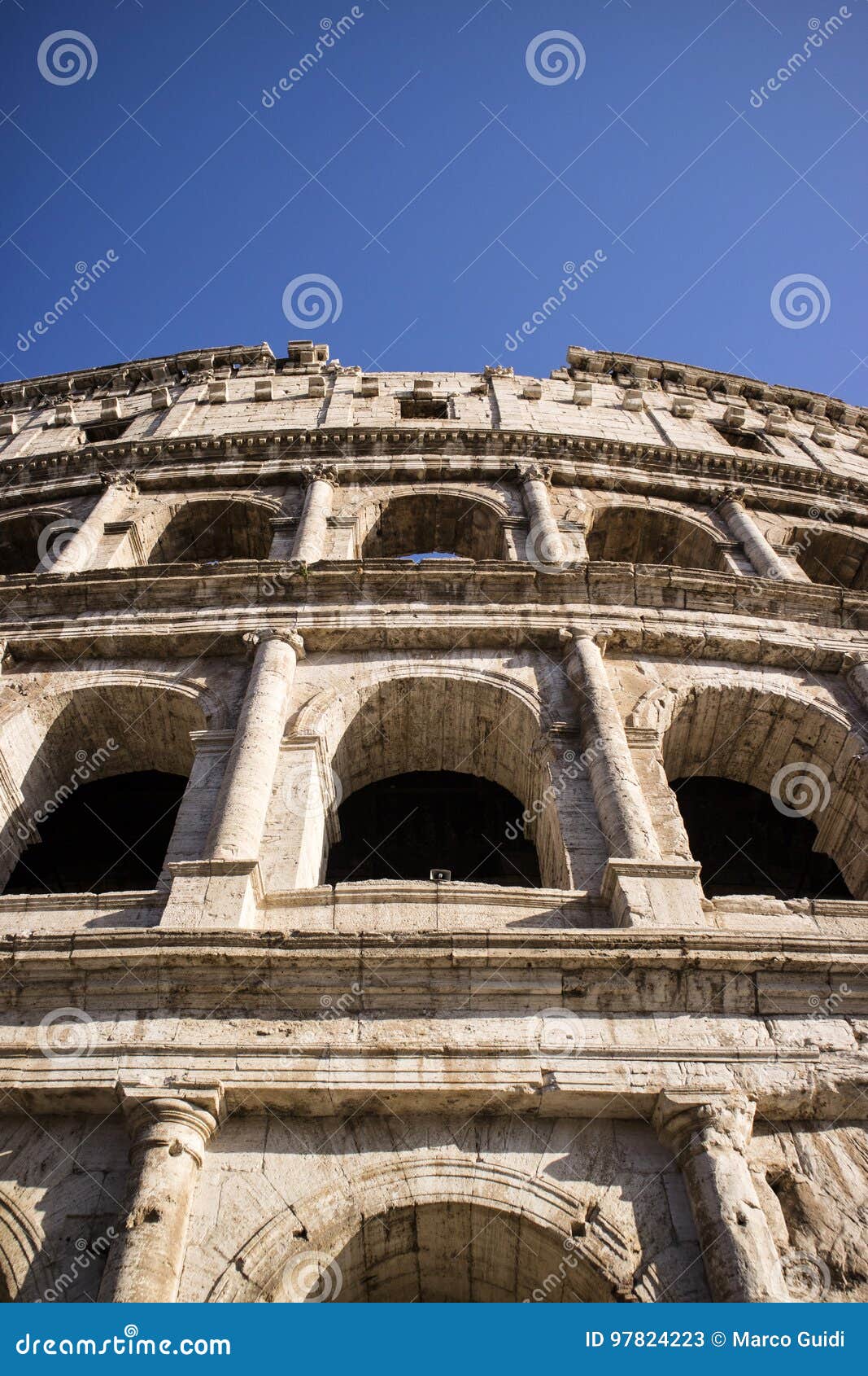 Constructive Details of the Colosseum Stock Image - Image of historic ...