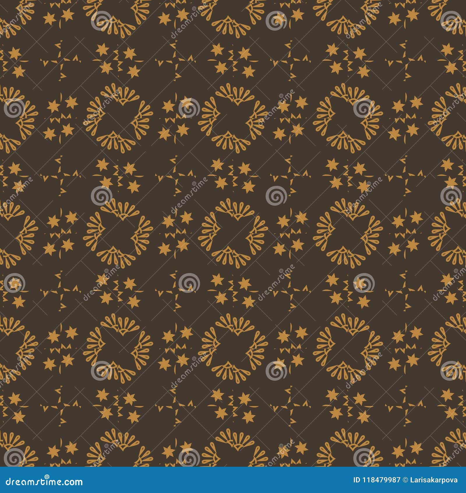 Constructive Geometric Pattern in Shades of Gold Stock Illustration ...