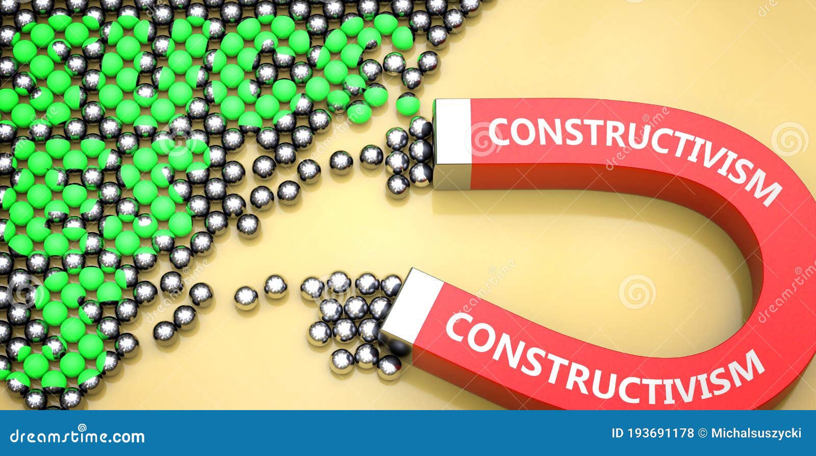 Constructivism Attracts Success - Pictured As Word Constructivism on a ...