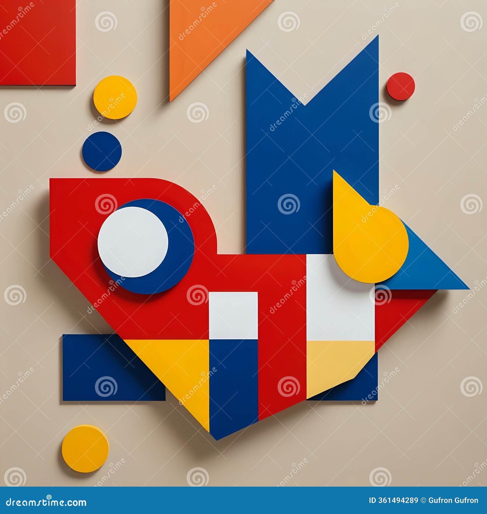 Constructivist Collage stock illustration. Illustration of geometric ...