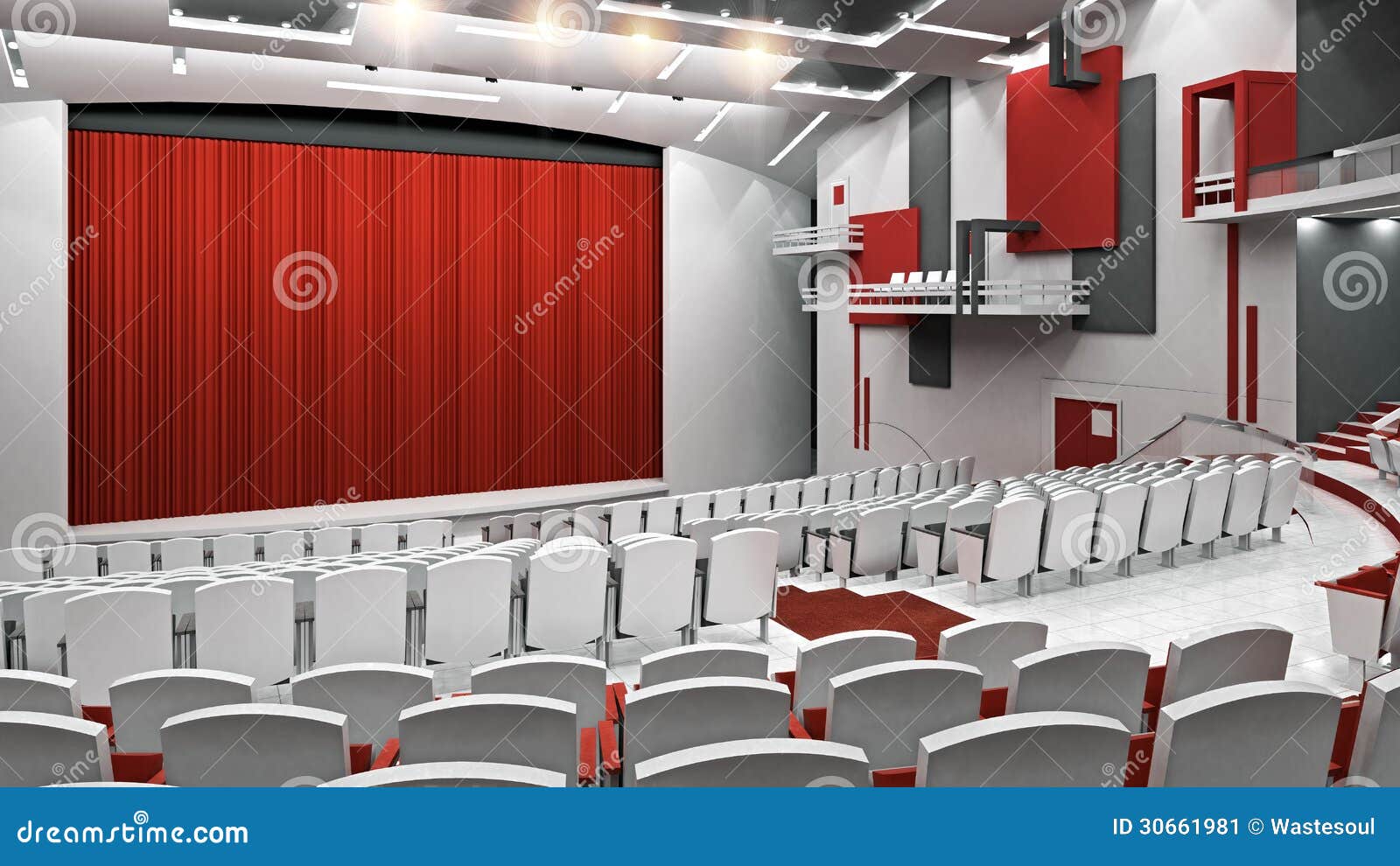 Constructivist theater stock illustration. Illustration of premiere ...