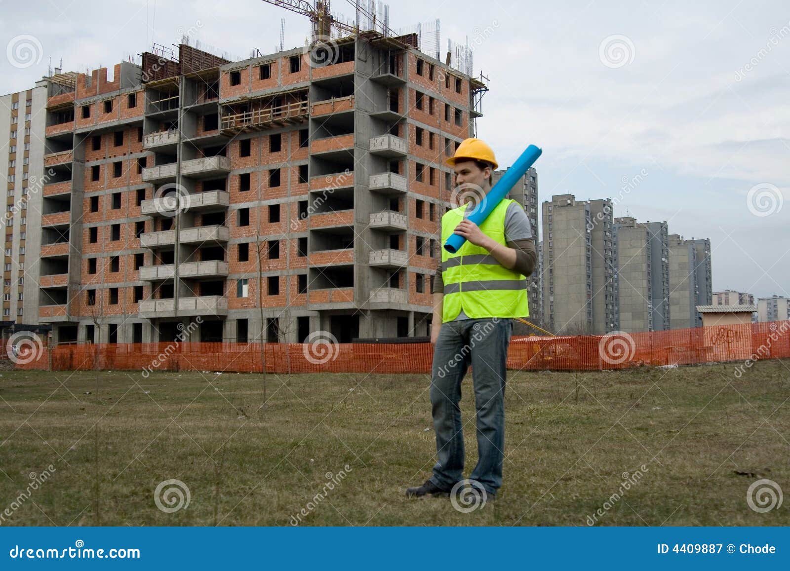 Constructon worker stock image. Image of bulder, portrait - 4409887