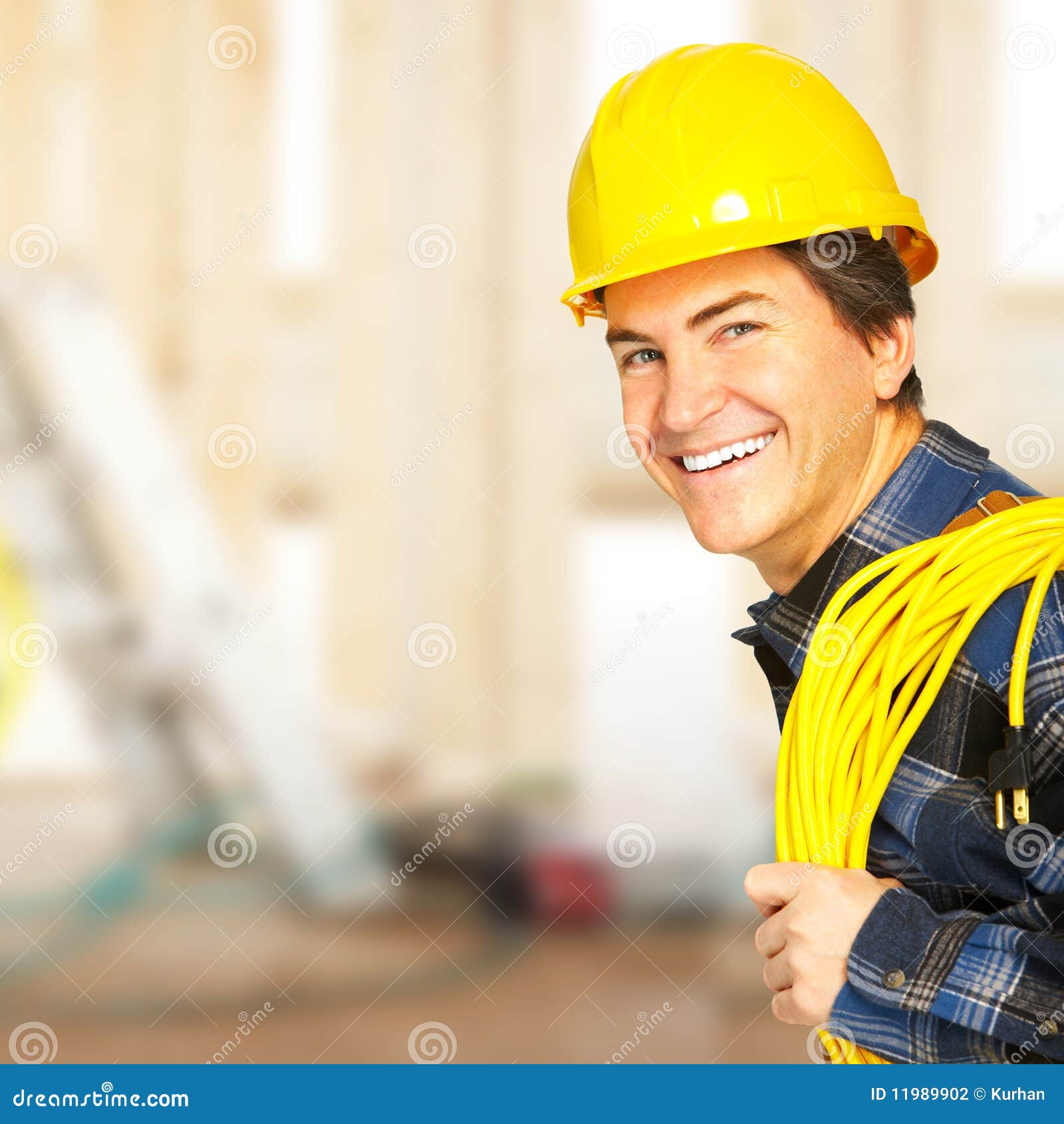 Constructor foto de archivo. Imagen de electricista, negocios - 11989902