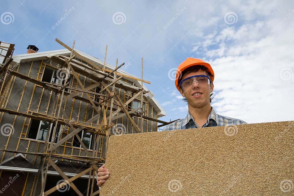 Constructor foto de archivo. Imagen de hombre, residencial - 3323088