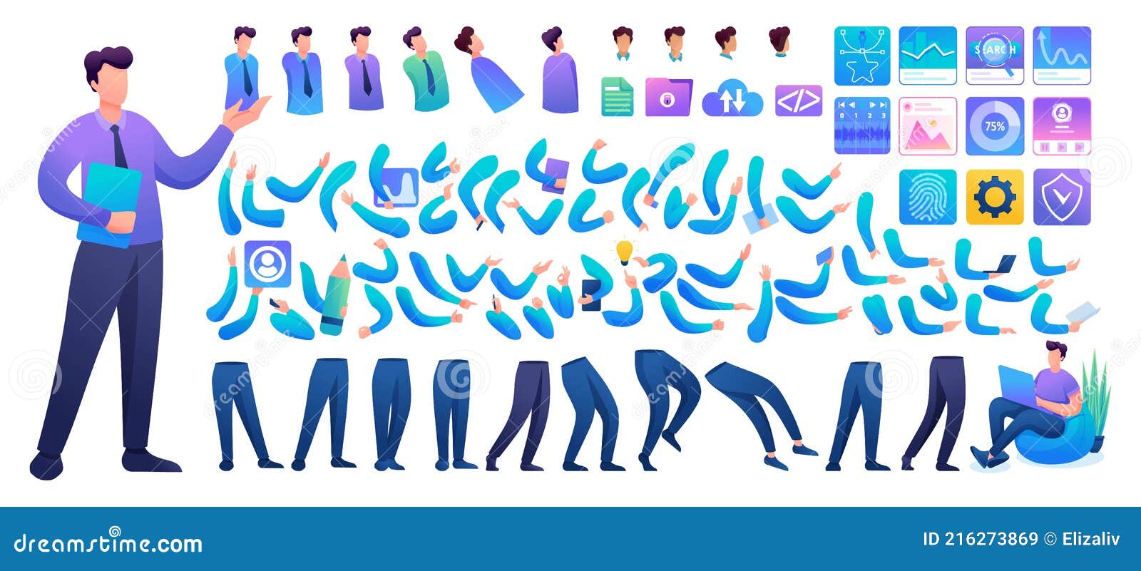 Constructor For Creating A Young Man N5. Create Your Own Character With ...