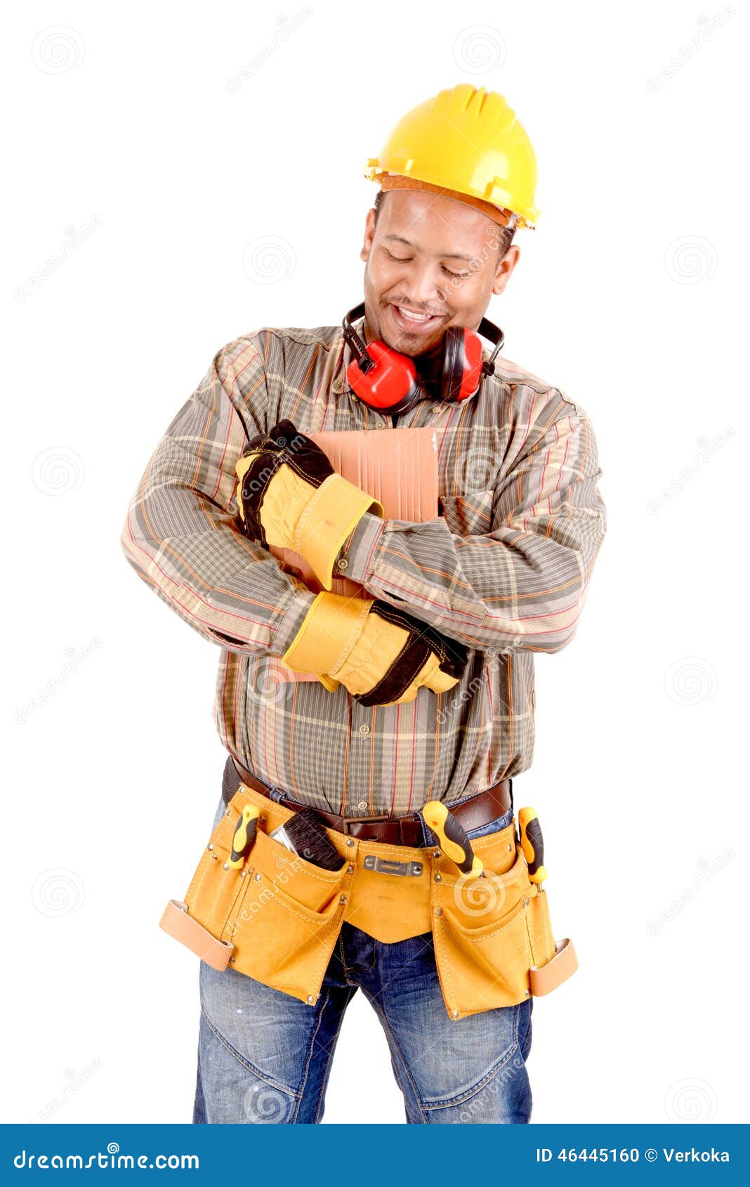 Constructor stock photo. Image of foreman, isolated, corporate - 46445160
