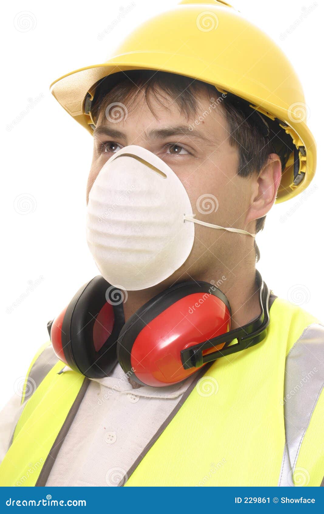 Constructor O Carpintero Con La Mascarilla Imagen de archivo - Imagen ...