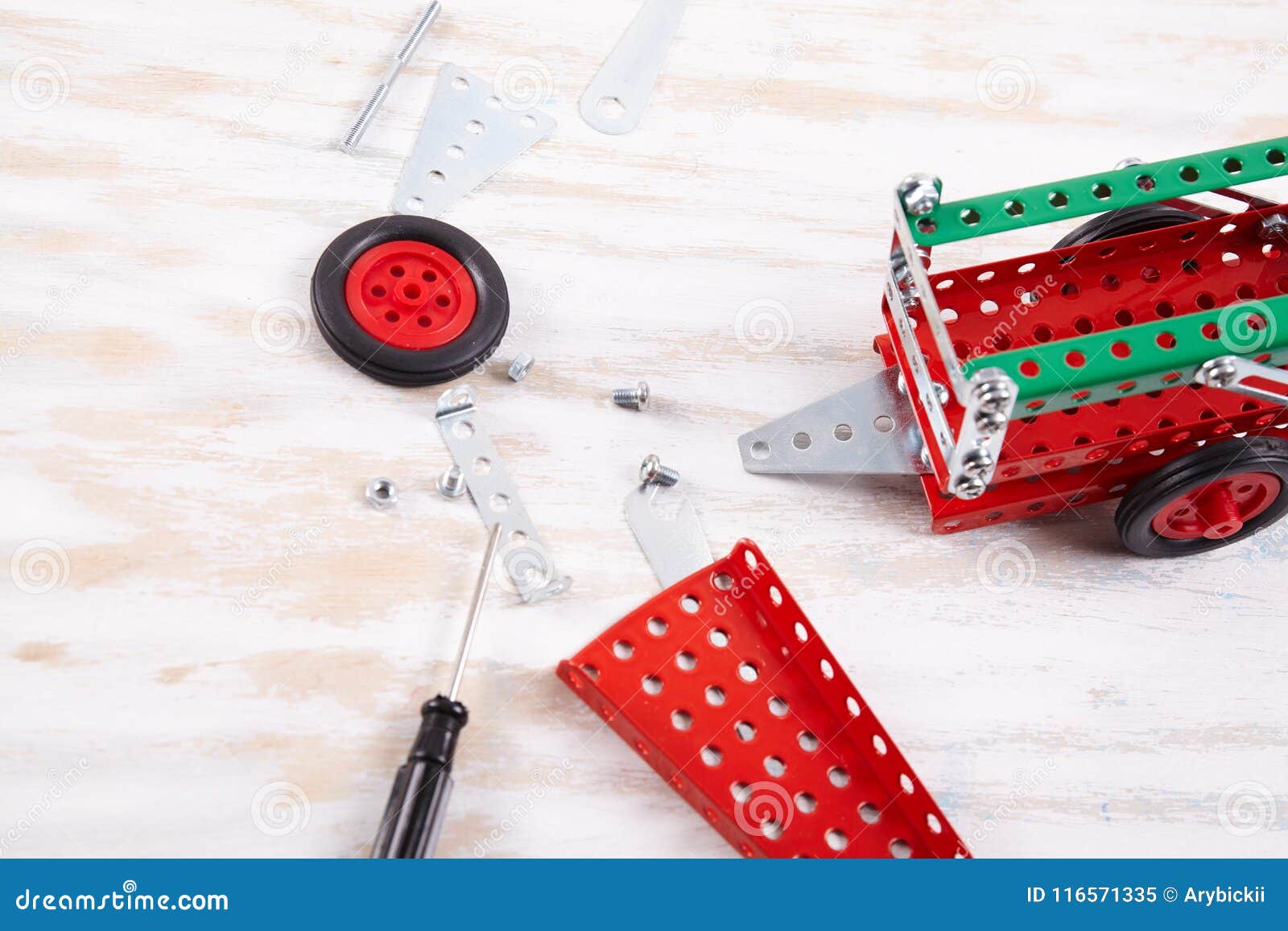 Constructor toy metal stock image. Image of engineer - 116571335