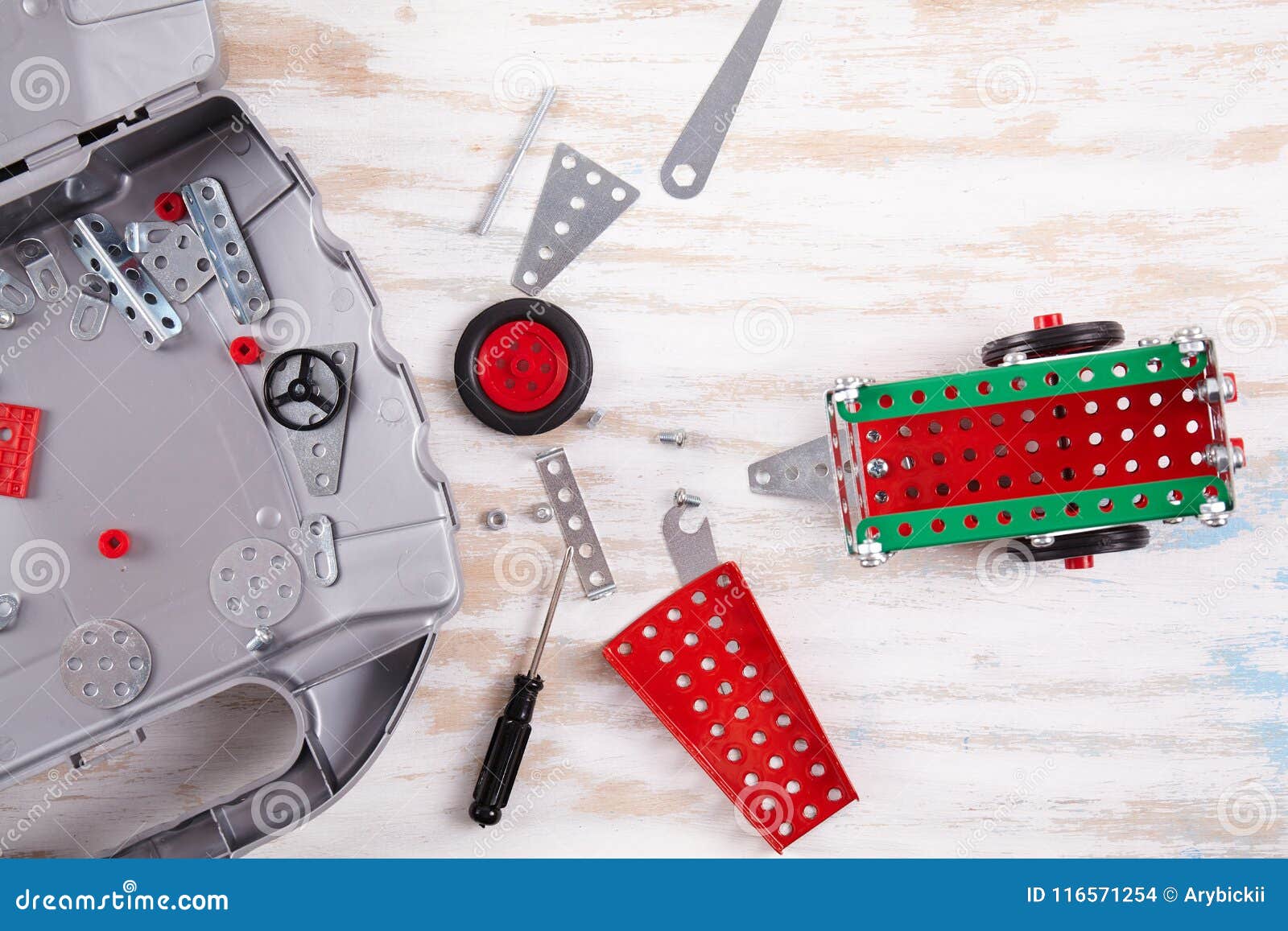 Constructor toy metal stock photo. Image of science - 116571254