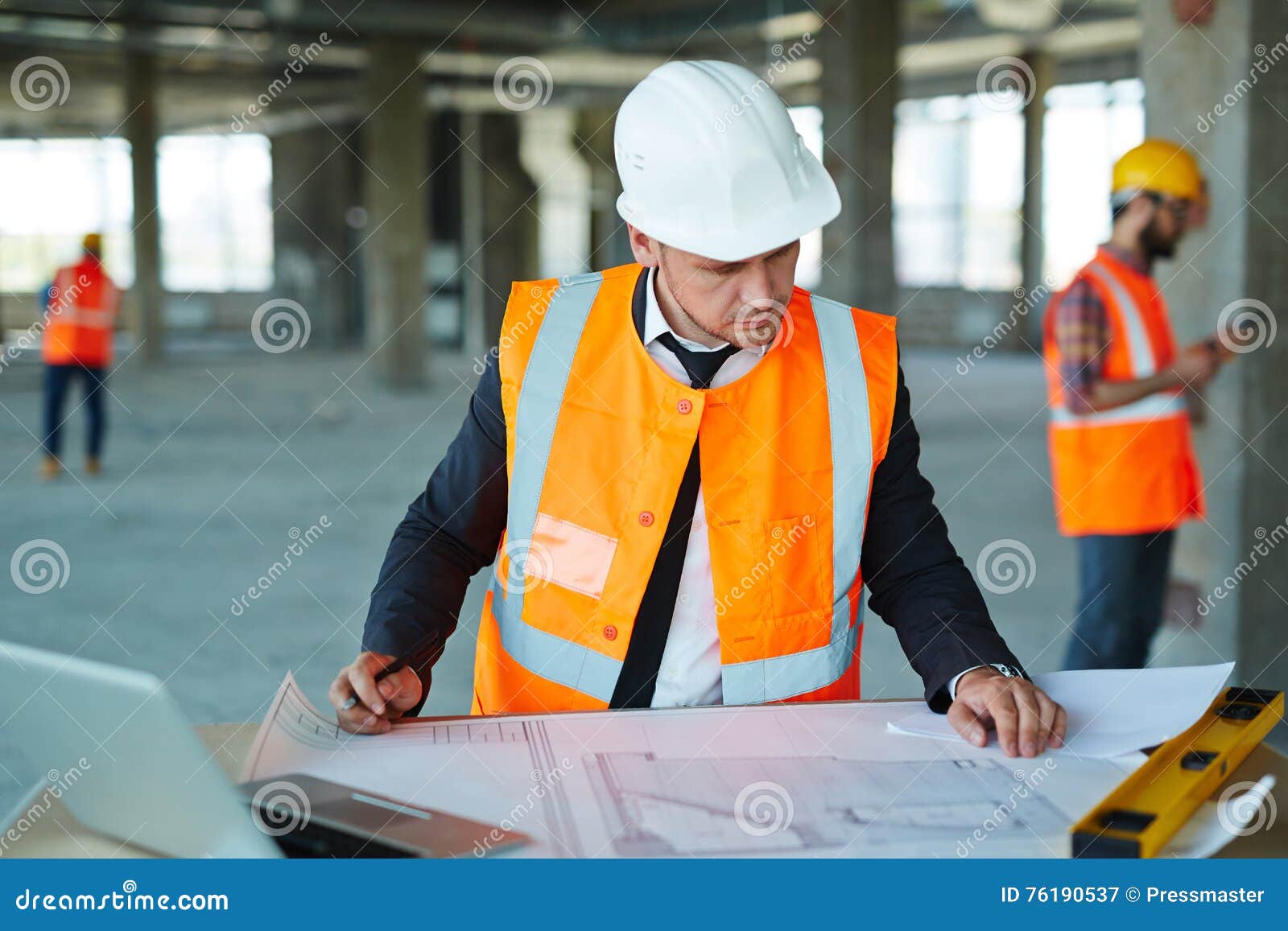 Constructor at work stock image. Image of builder, busy - 76190537