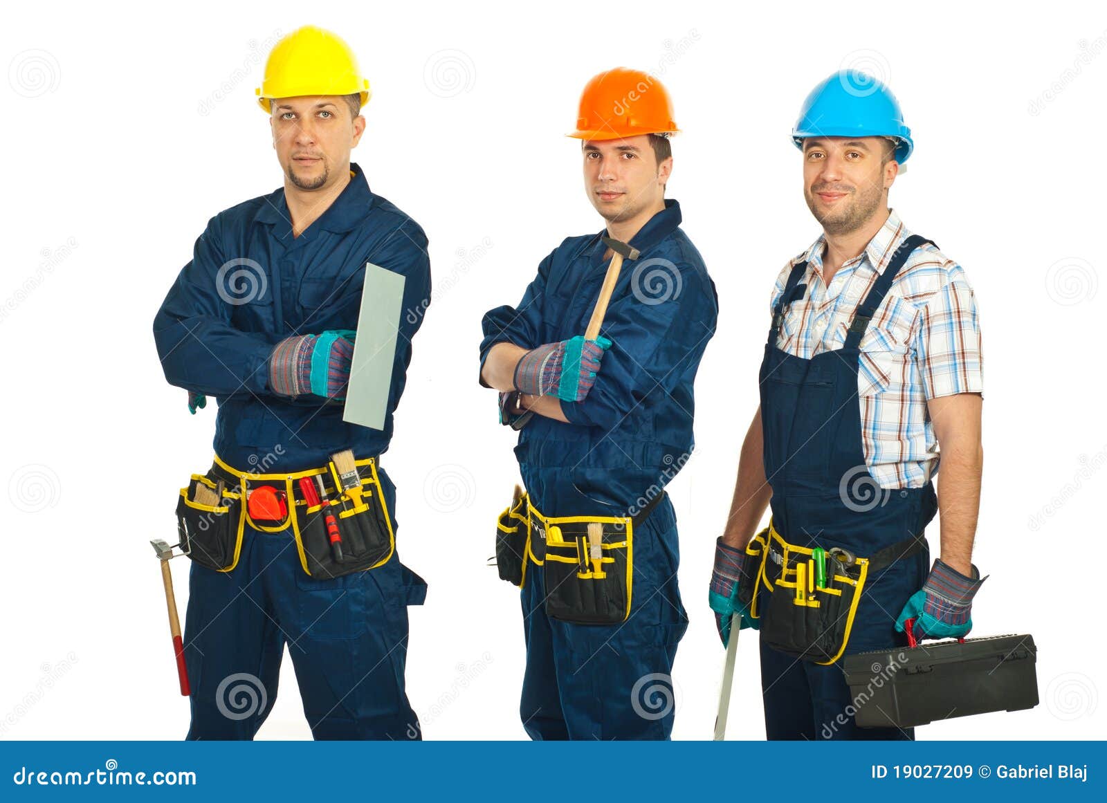 Constructor workers team stock image. Image of helmets - 19027209
