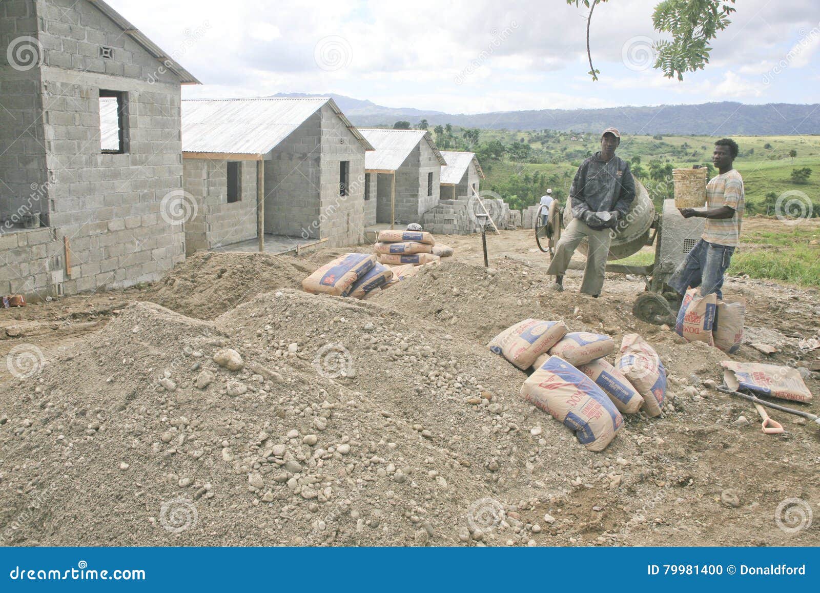 Constructores De Casa, Cabarete, República Dominicana Imagen editorial ...