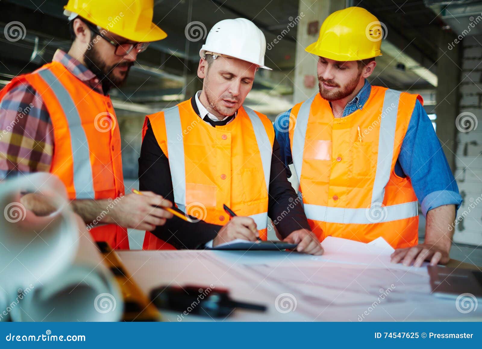 Constructors at work stock image. Image of business, constructor - 74547625