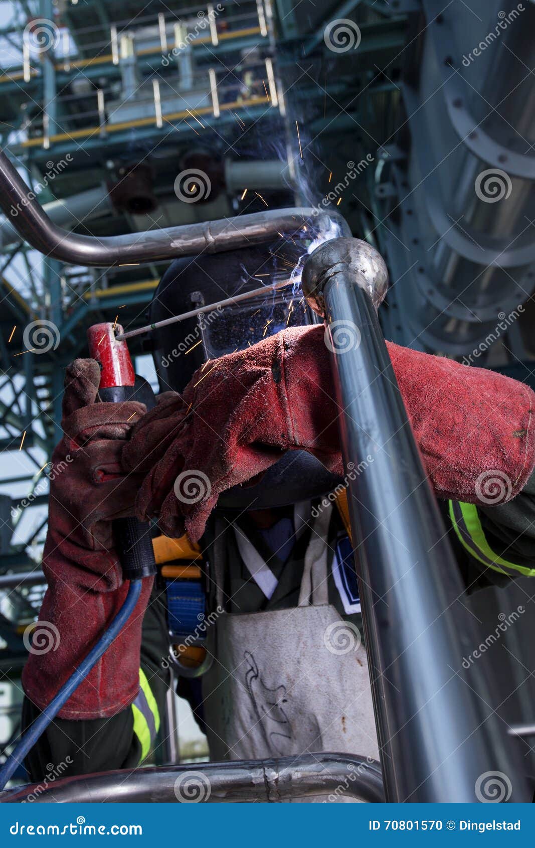 Constrution man welding stock photo. Image of safe, human - 70801570