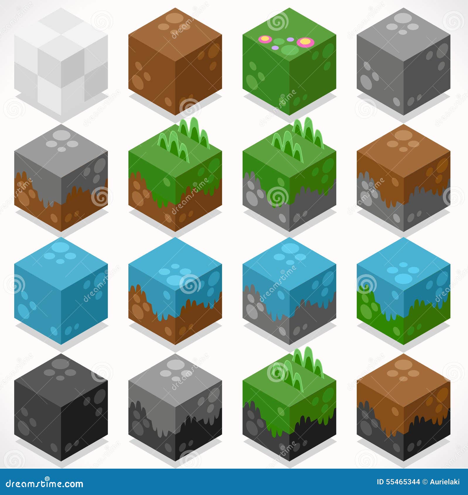 Construtor Textured Craft Kit Dos Elementos Da Mina Dos Cubos ...