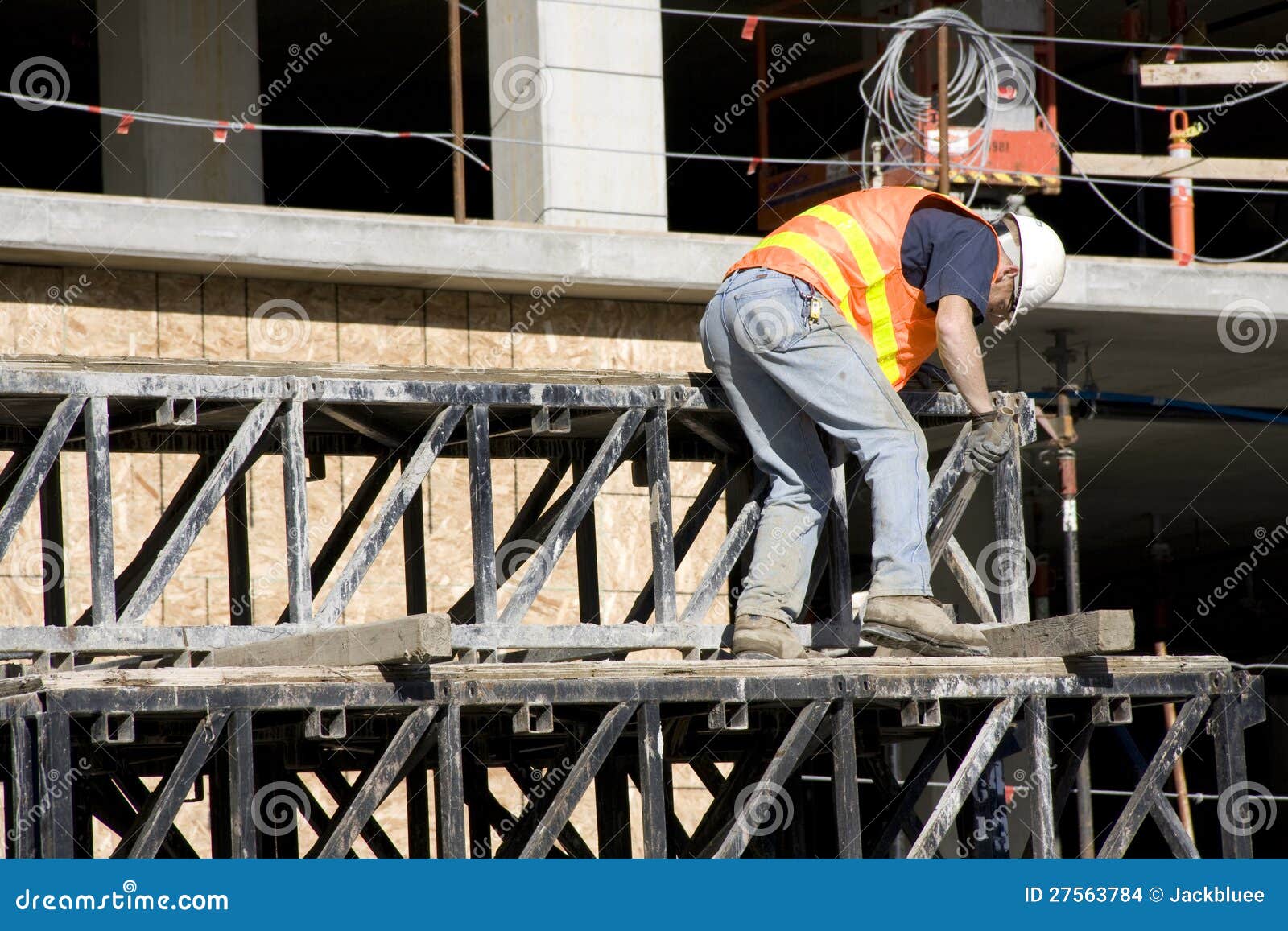 Constuction Worker Unloading Editorial Stock Image - Image of frame ...
