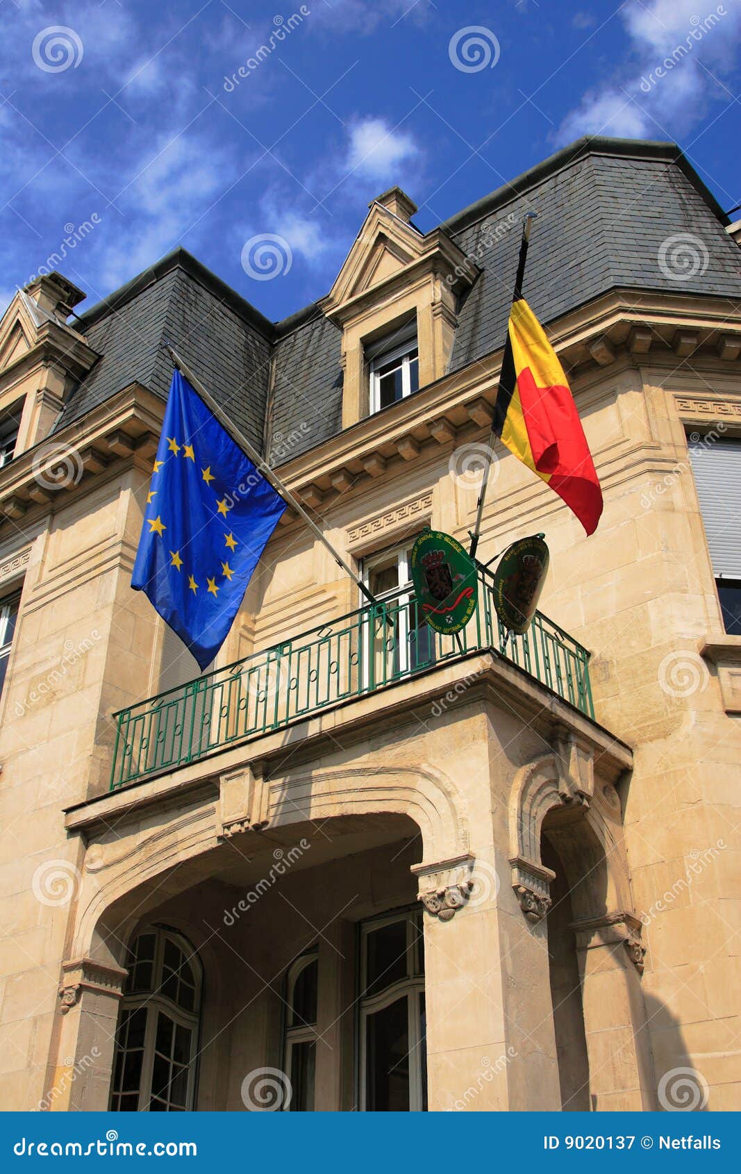 Consulate of Belgium stock image. Image of angle, morning - 9020137