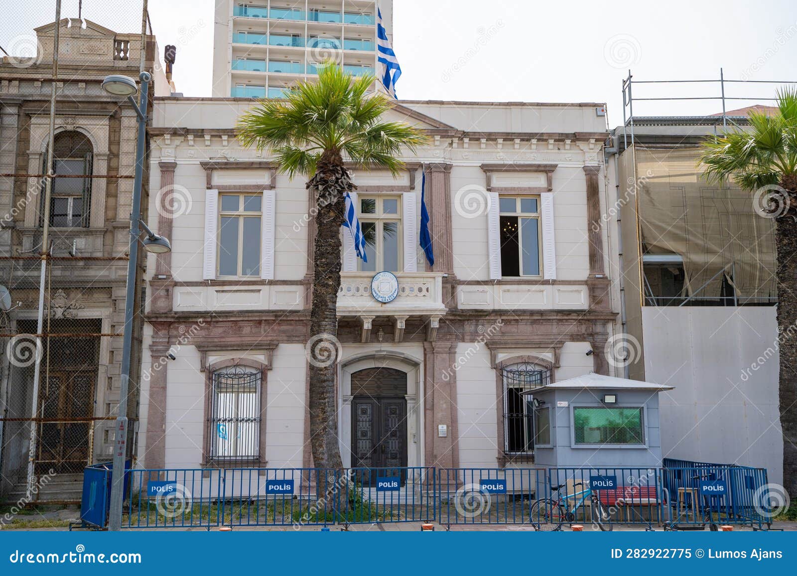 The Consulate General of Greece of Izmir in Kordon District. Editorial ...