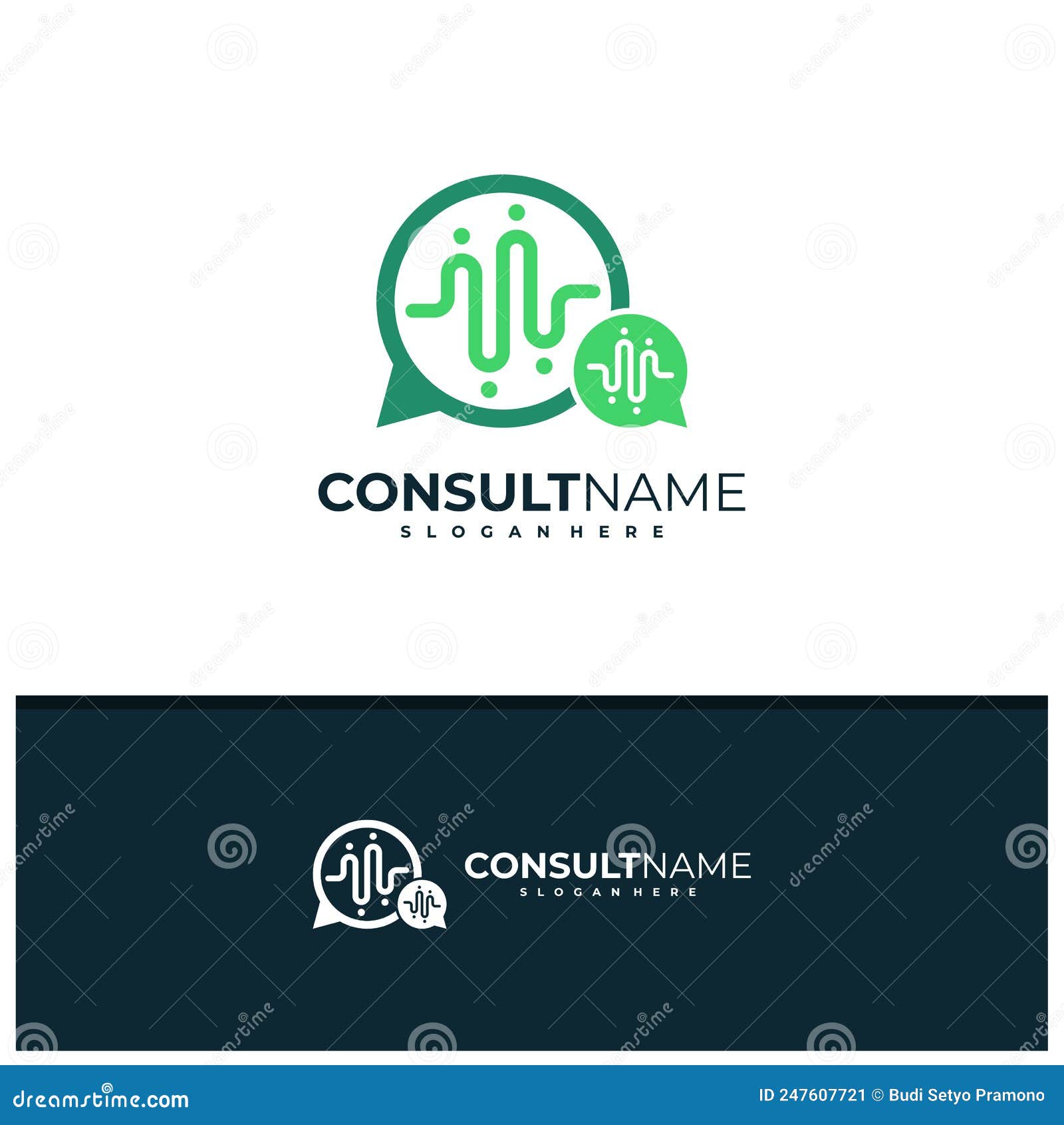 Consult Logo Design Vector, Creative People Chat Logo Concepts Template ...