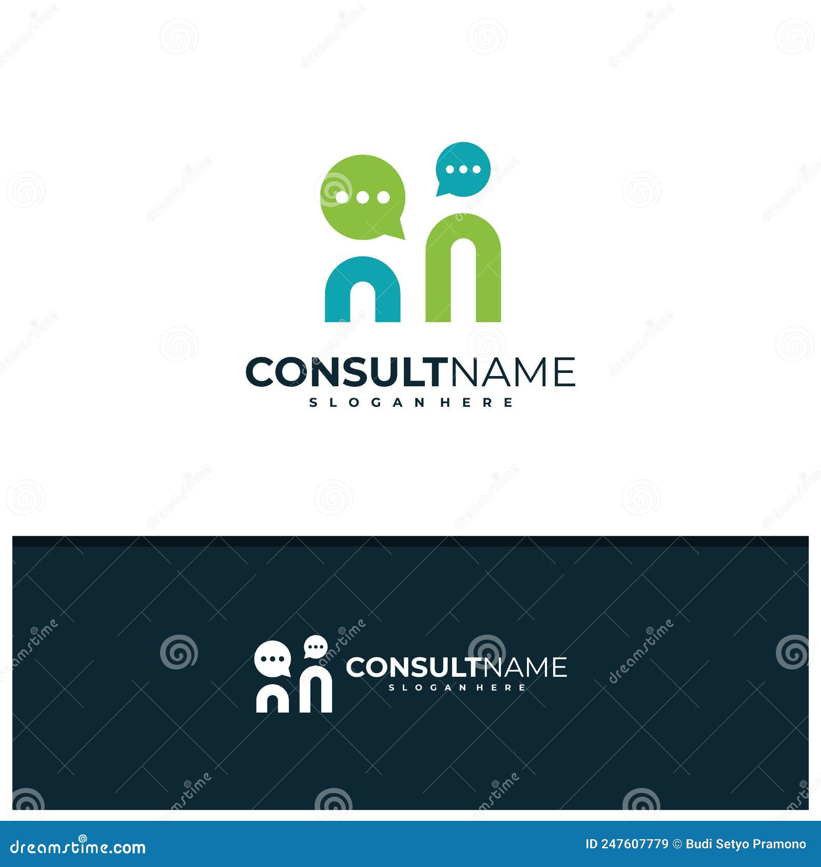 Consult Logo Design Vector, Creative People Chat Logo Concepts Template ...