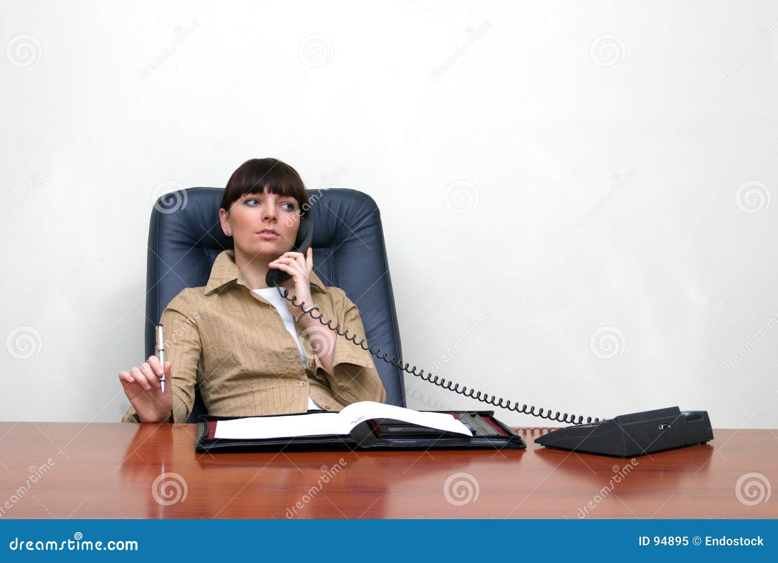 Consultant Concentrated on Phone Call Stock Image - Image of ...
