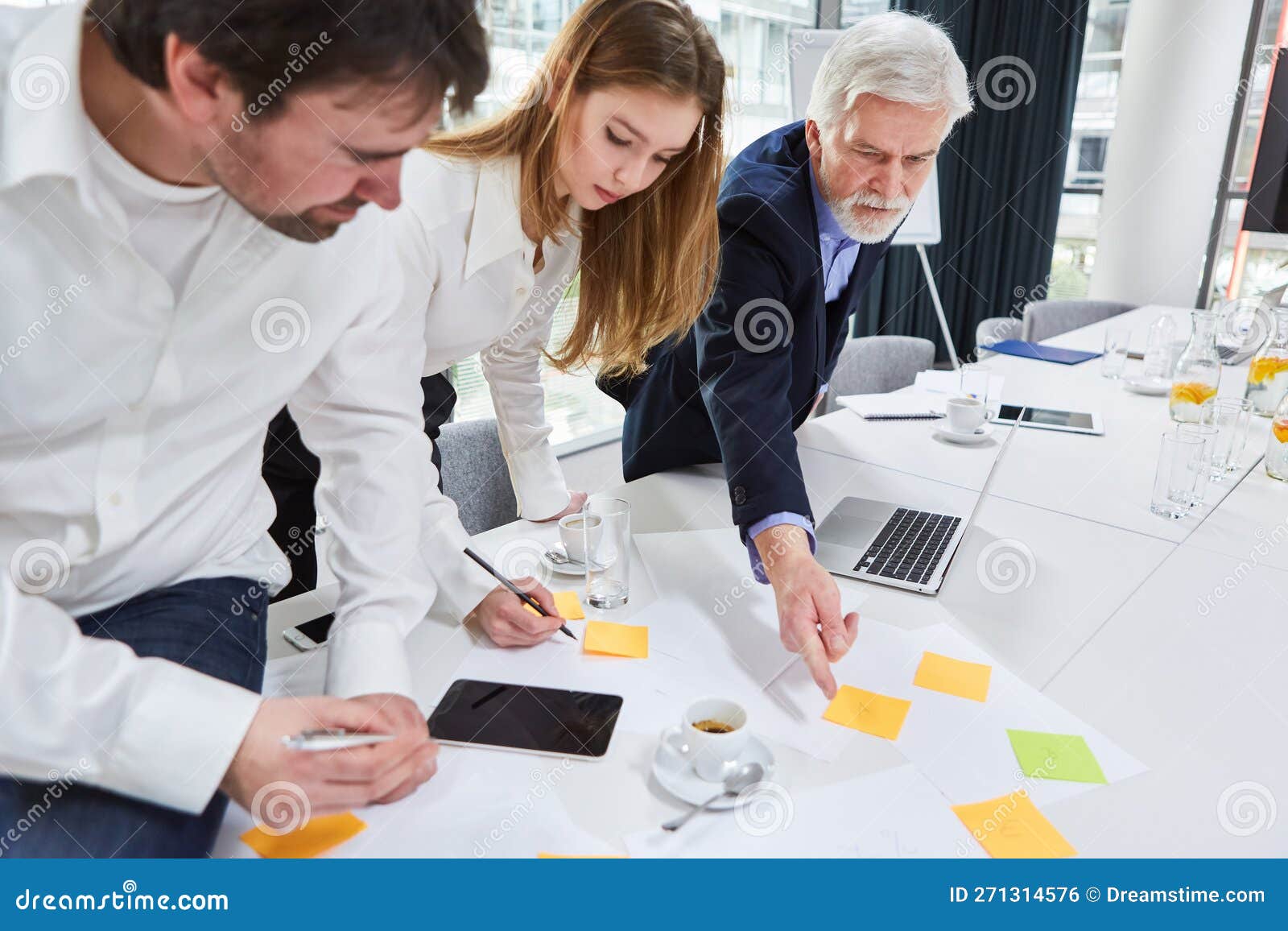 Consultant in the Consulting Workshop for Strategy Planning Stock Photo ...
