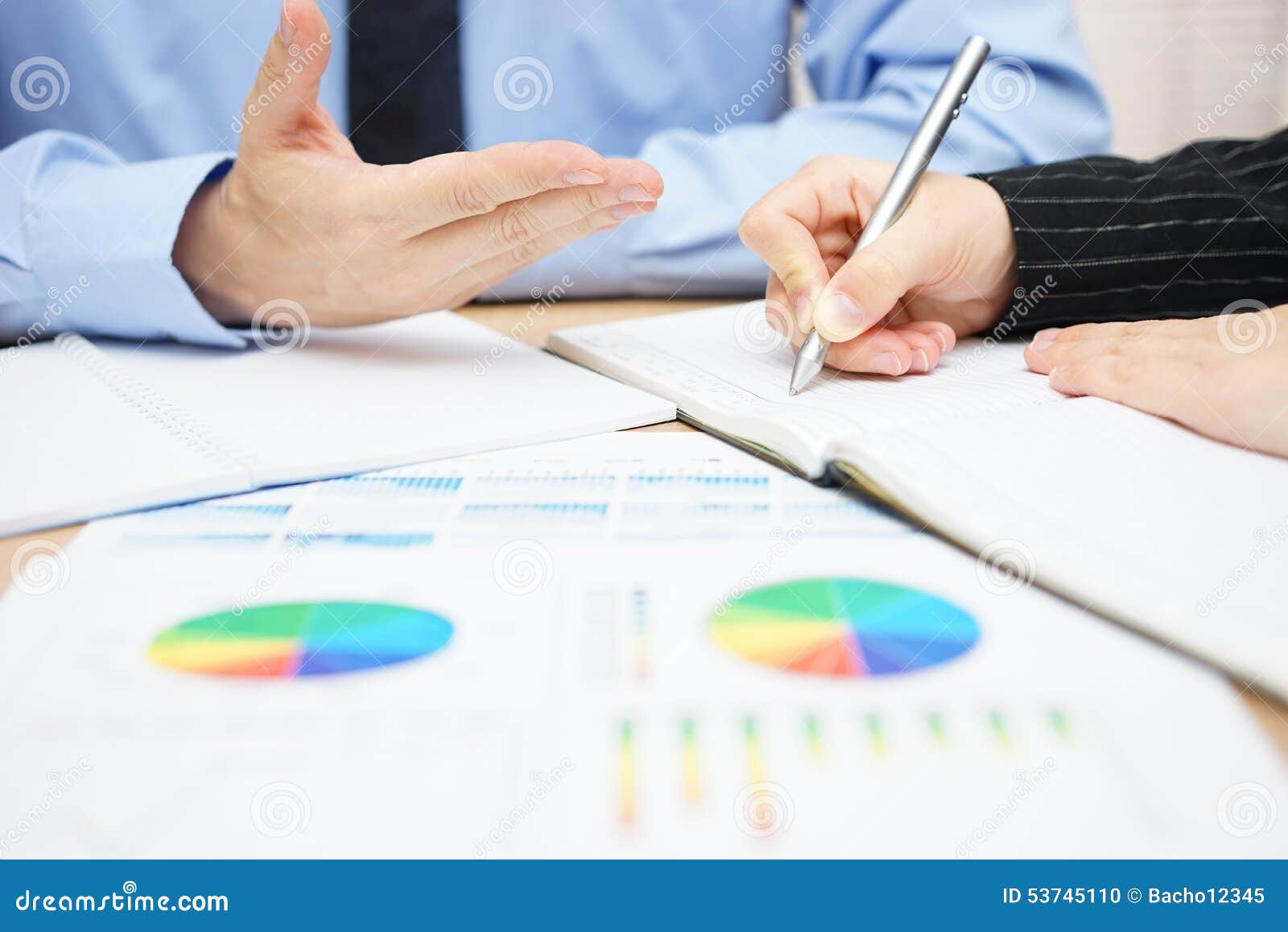 Consultant is Explaining Solutions To His Client Stock Photo - Image of ...