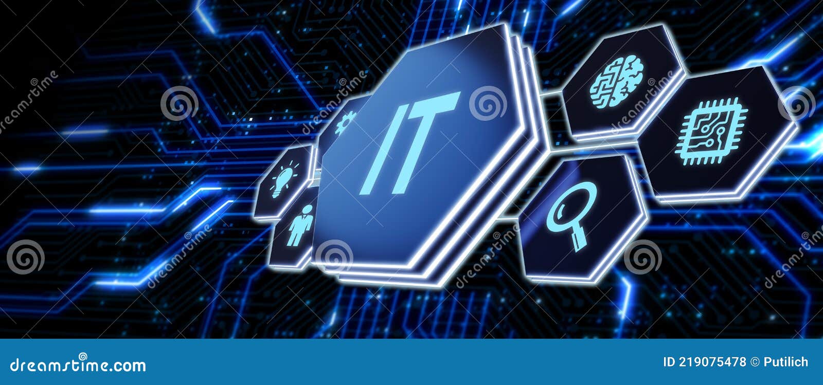 It Consultant Presenting Tag Cloud about Information Technology Stock ...