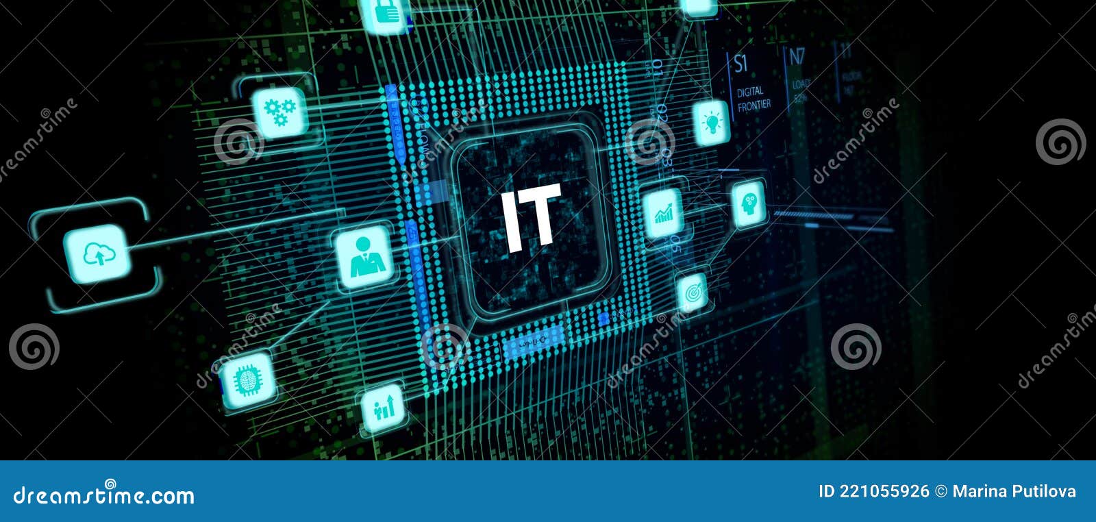 It Consultant Presenting Tag Cloud about Information Technology Stock ...