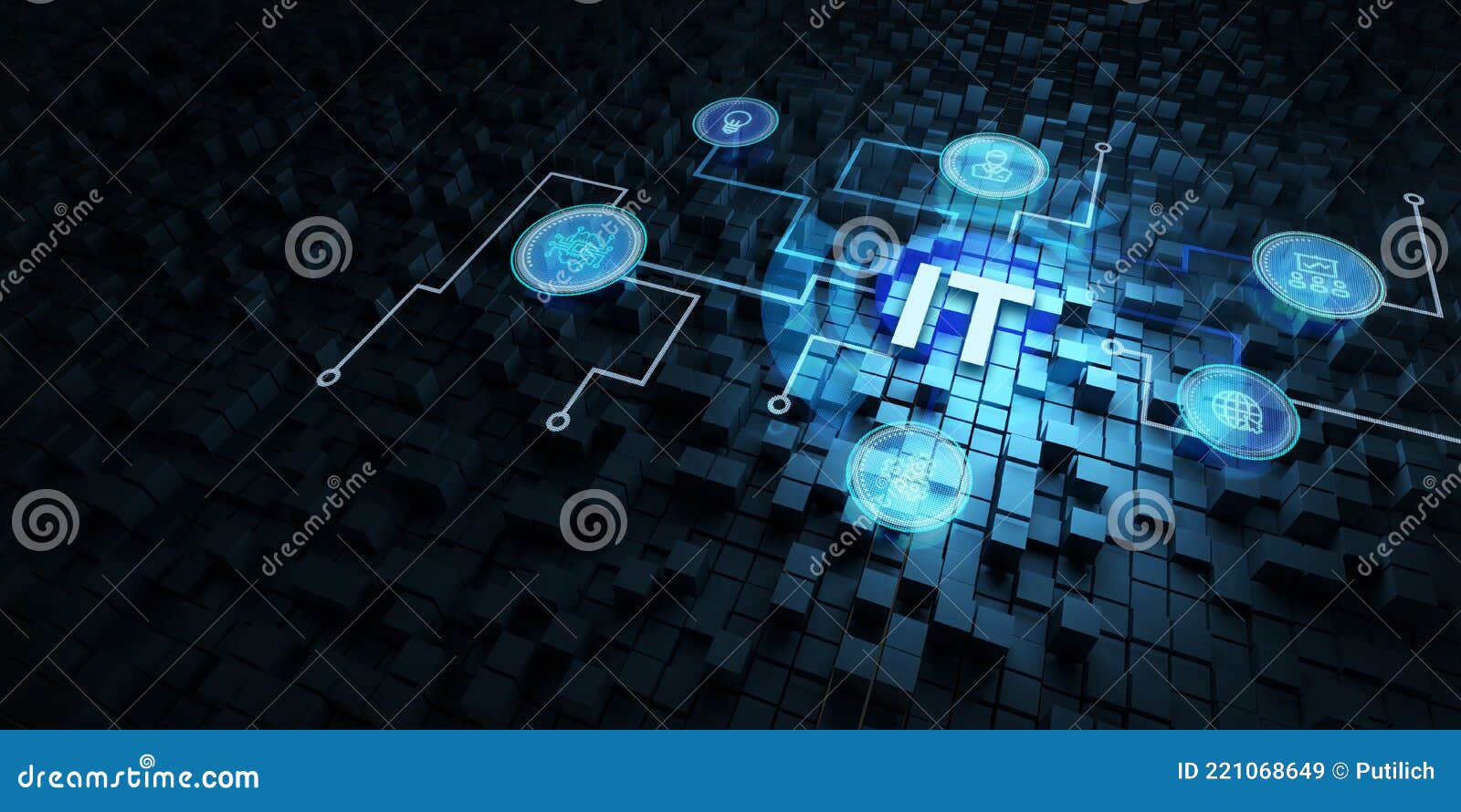 It Consultant Presenting Tag Cloud about Information Technology Stock ...