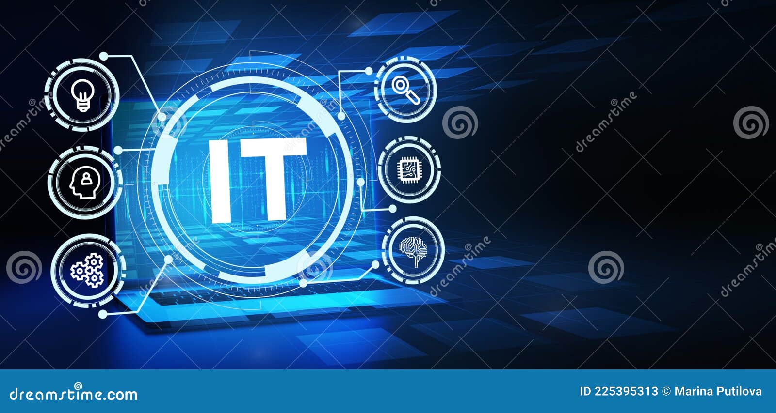 It Consultant Presenting Tag Cloud about Information Technology Stock ...