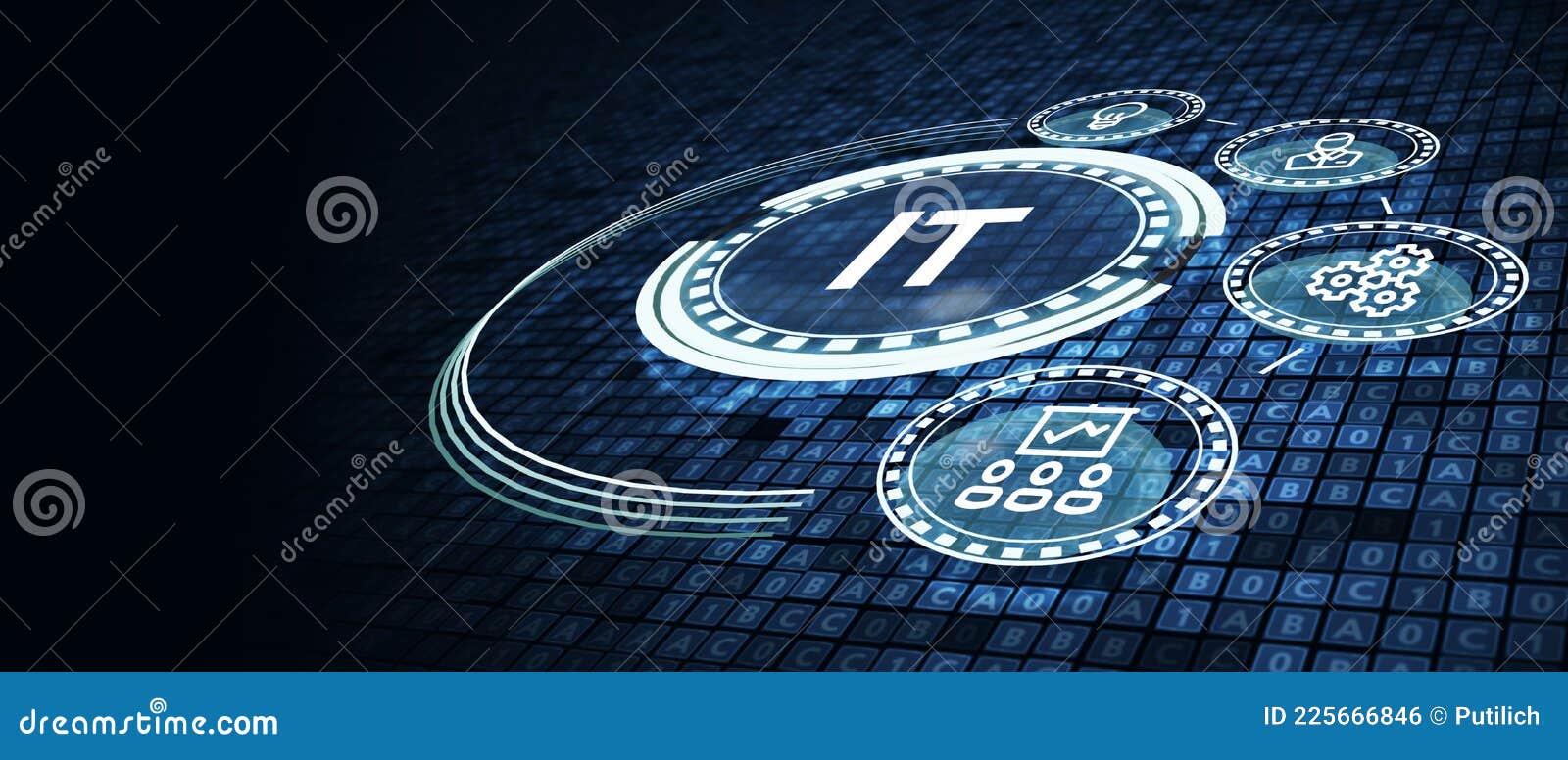 It Consultant Presenting Tag Cloud about Information Technology Stock ...