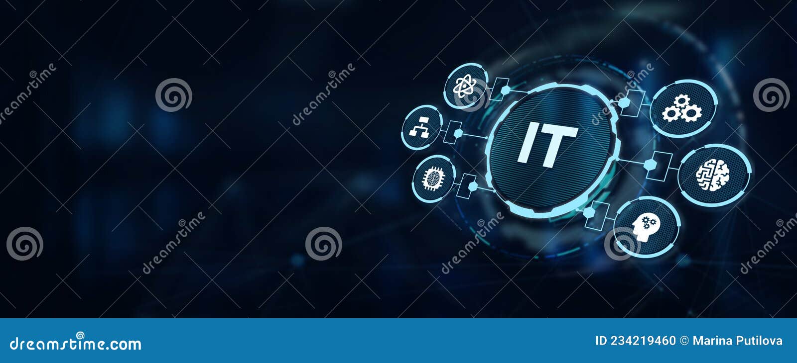 It Consultant Presenting Tag Cloud about Information Technology.3d ...