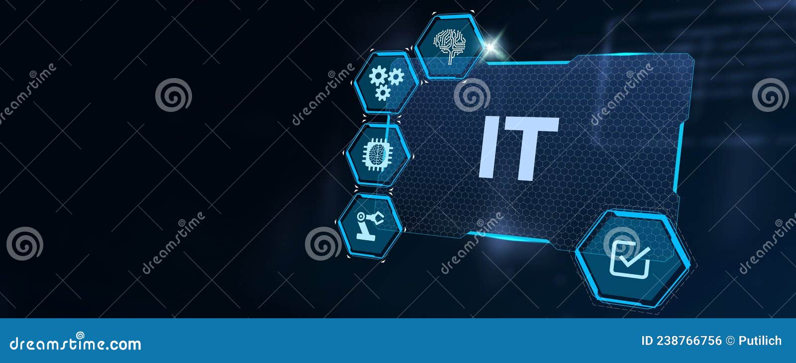 It Consultant Presenting Tag Cloud about Information Technology.3d ...