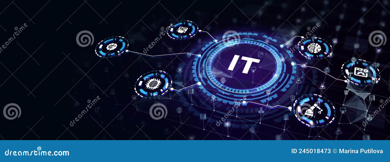 It Consultant Presenting Tag Cloud about Information Technology.3d ...