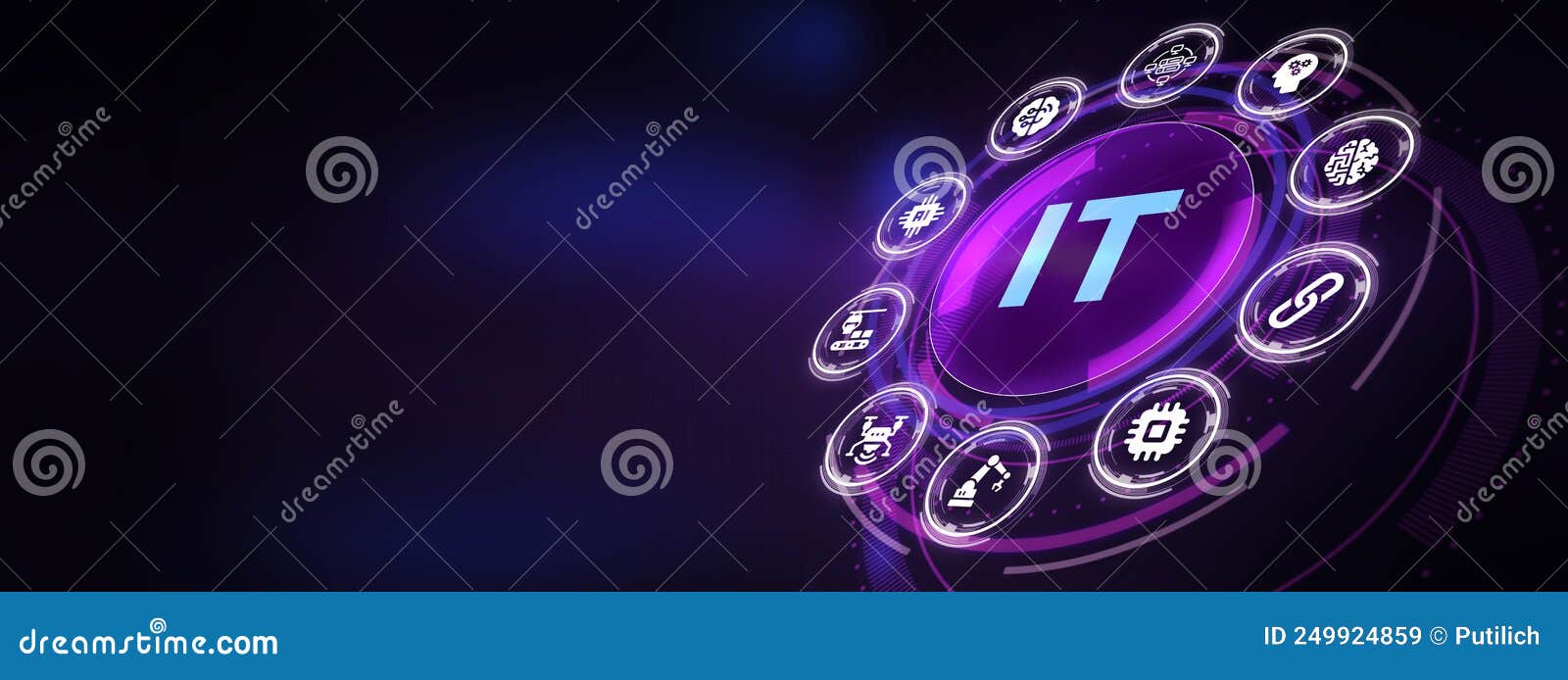 It Consultant Presenting Tag Cloud about Information Technology Stock ...