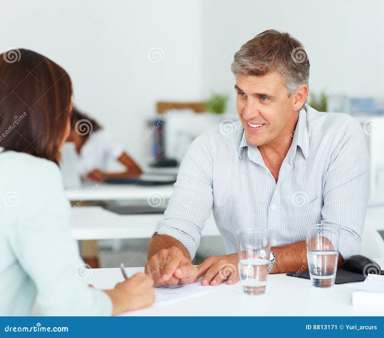 Consultant Speaking with a Colleague Stock Image - Image of company ...