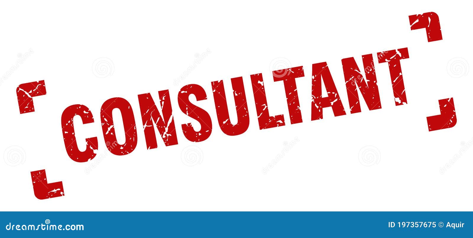 Consultant Stamp. Square Grunge Sign Isolated on White Background Stock ...
