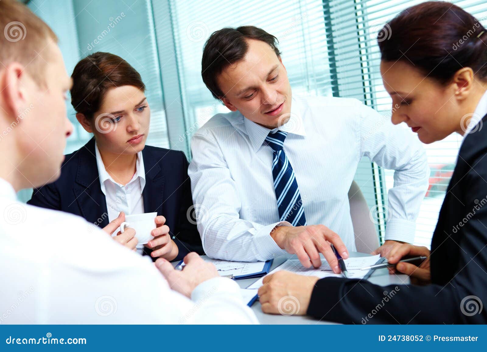 Consultation stock photo. Image of contemporary, meeting - 24738052