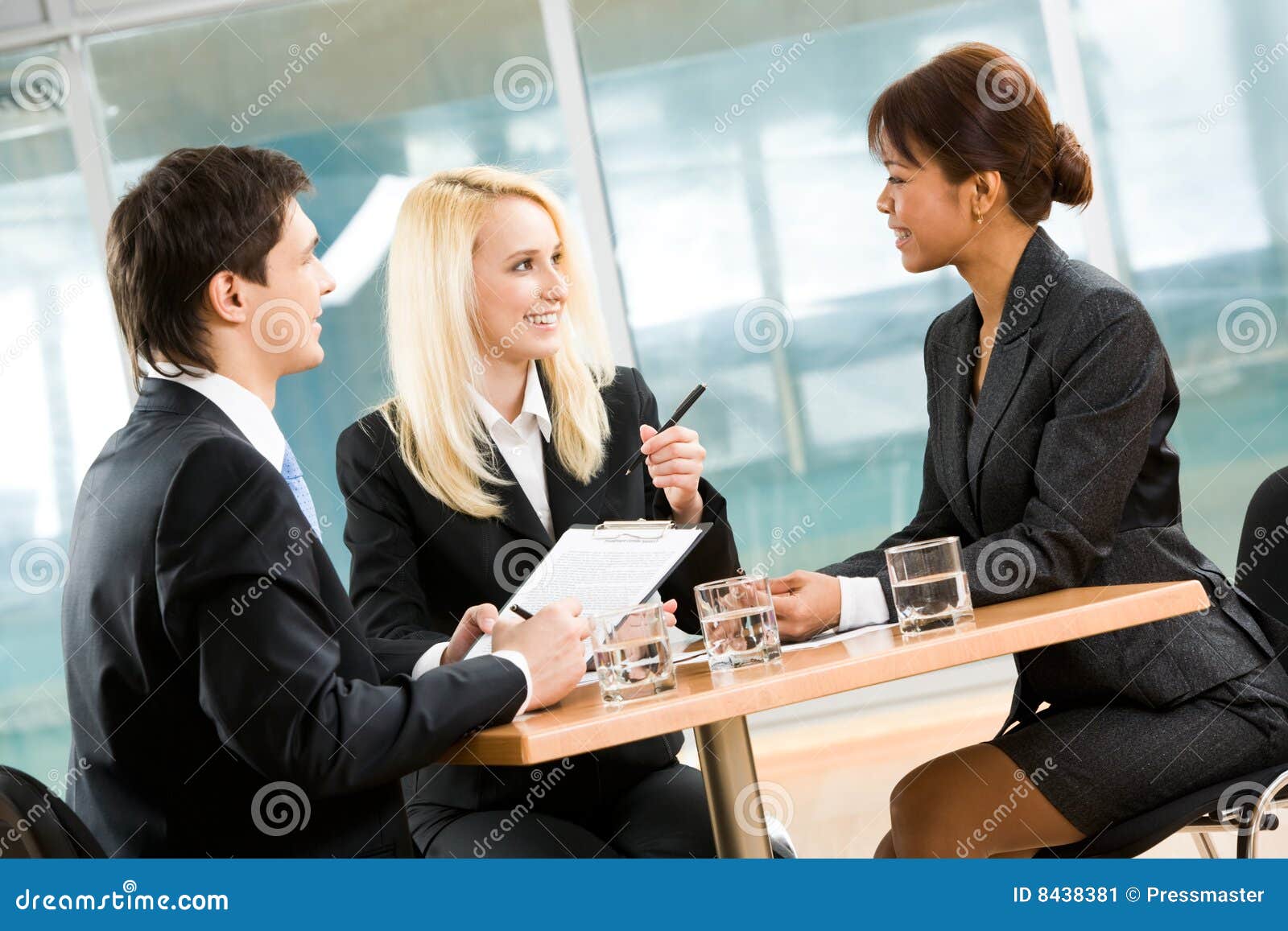 Consultation stock image. Image of collaboration, businesswoman - 8438381