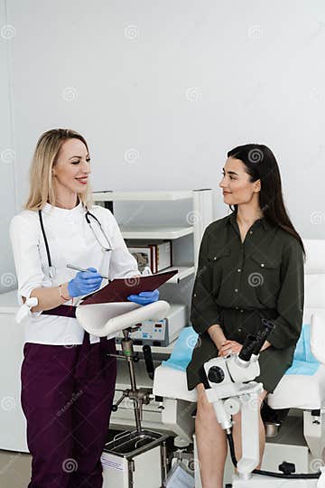 Consultation With Gynecologist Before Colposcopy And Pap Test Procedure